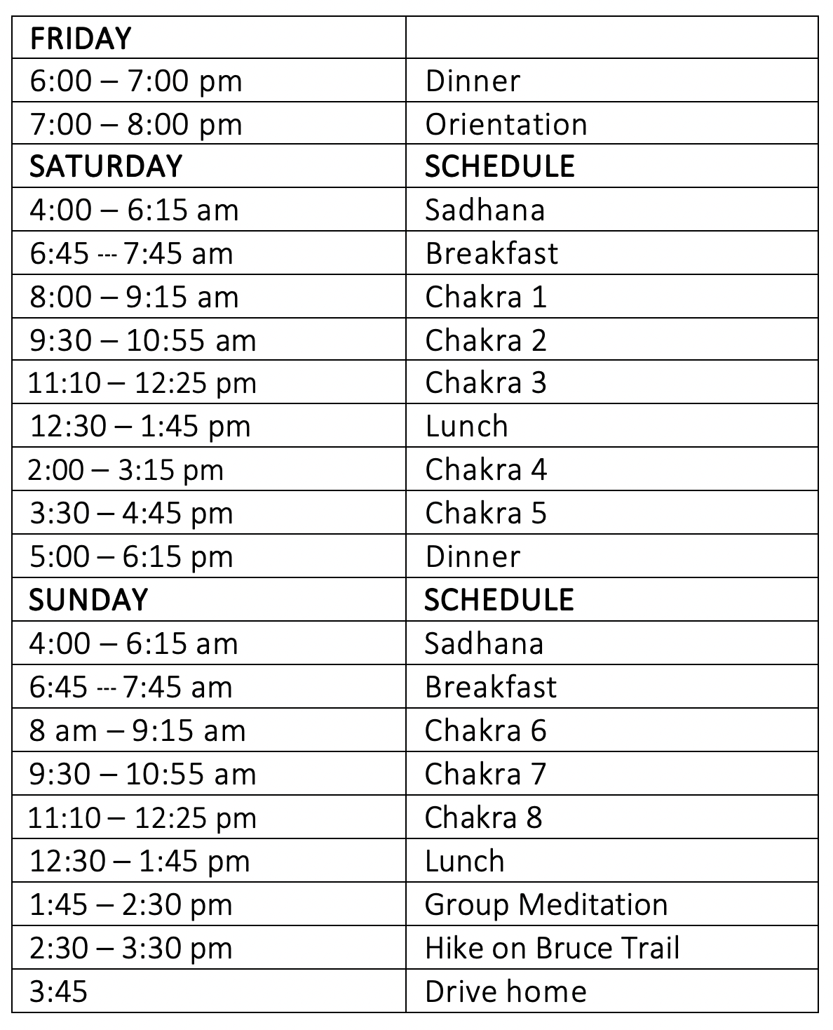 Chakra Weekend on the Farm, Sept 5-7, 2025 | Sat Dharam Kaur